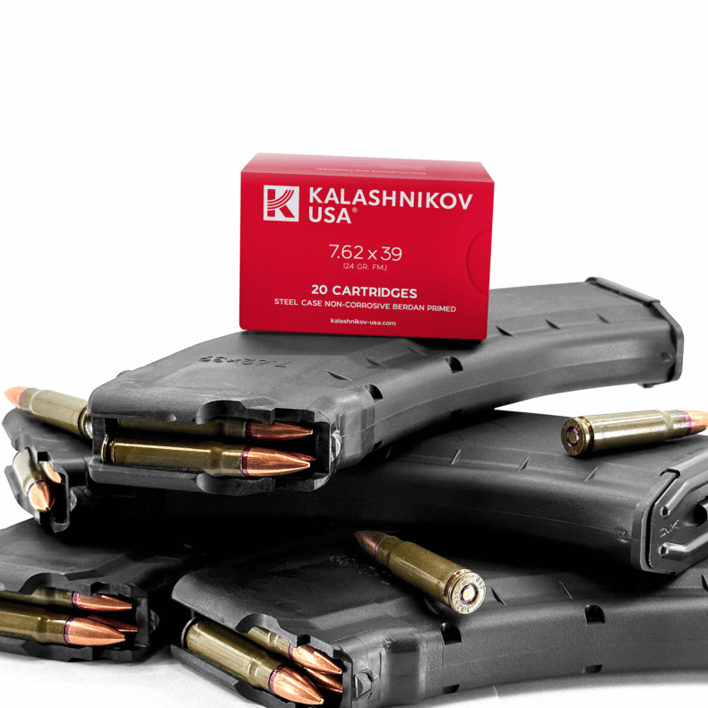KALASHNIKOV USA 7.62x39MM STEEL CASE AMMUNITION - Kalashnikov USA