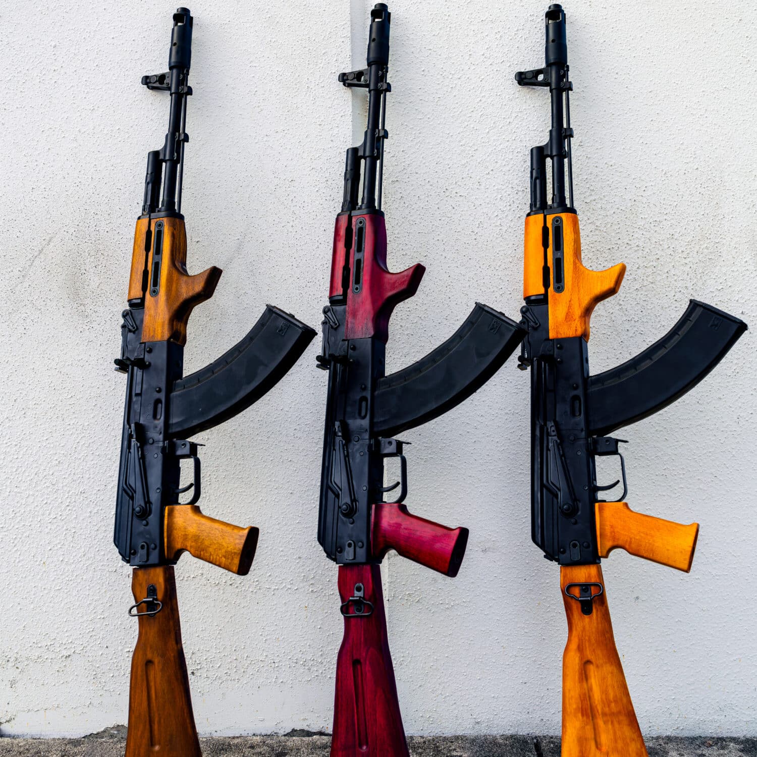 KR-103SFS 7.62x39MM Side Folding Wood Shark Fin Rifle - KUSA