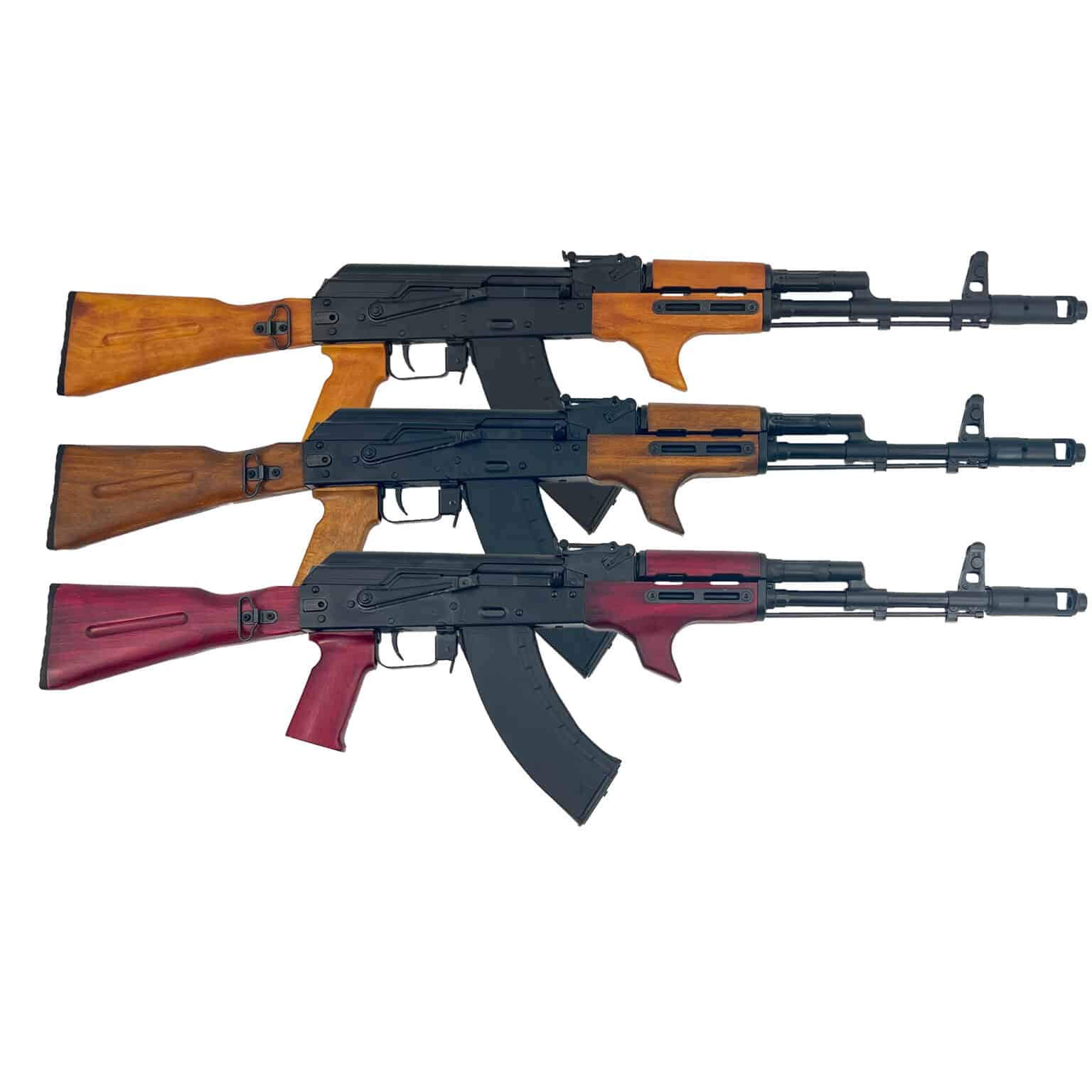 KR-103SFS 7.62x39MM Side Folding Wood Shark Fin Rifle - KUSA