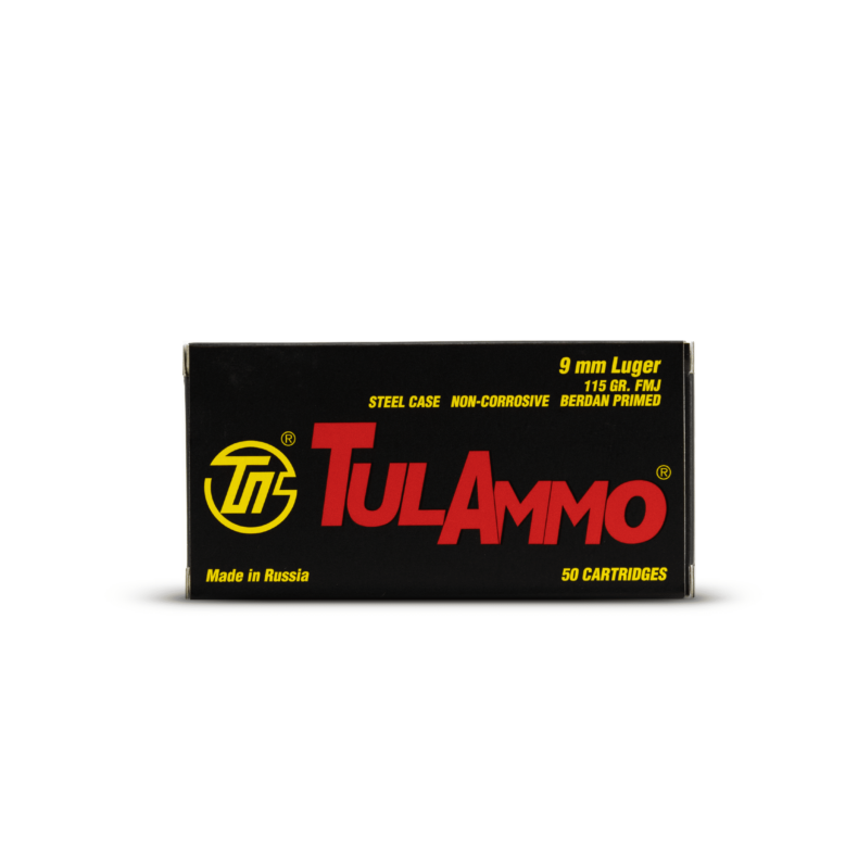 TULA 9MM 9X19 STEEL CASE AMMUNITION - KUSA