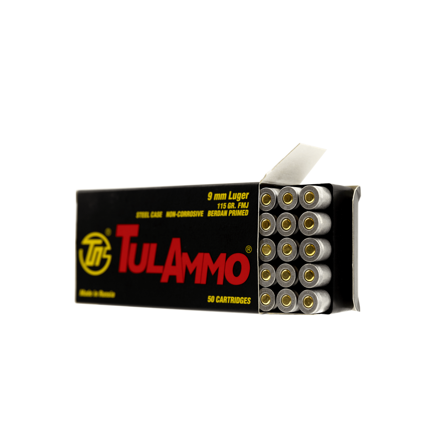 TULA 9MM 9X19 STEEL CASE AMMUNITION - KUSA